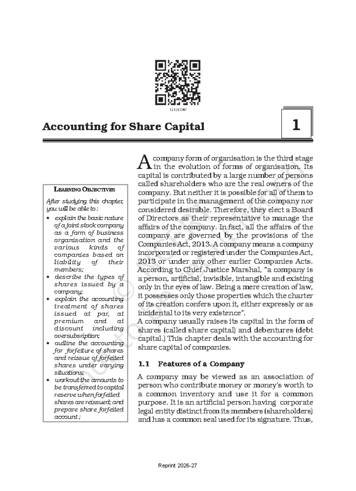 Accounting for Share Capital: LEAC201 Study Notes on Company Accounts ...
