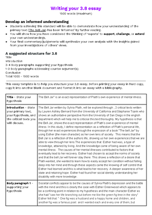 NCEA Level 3 English AS91478 Excellence Exemplar - **NCEA Level 3 ...