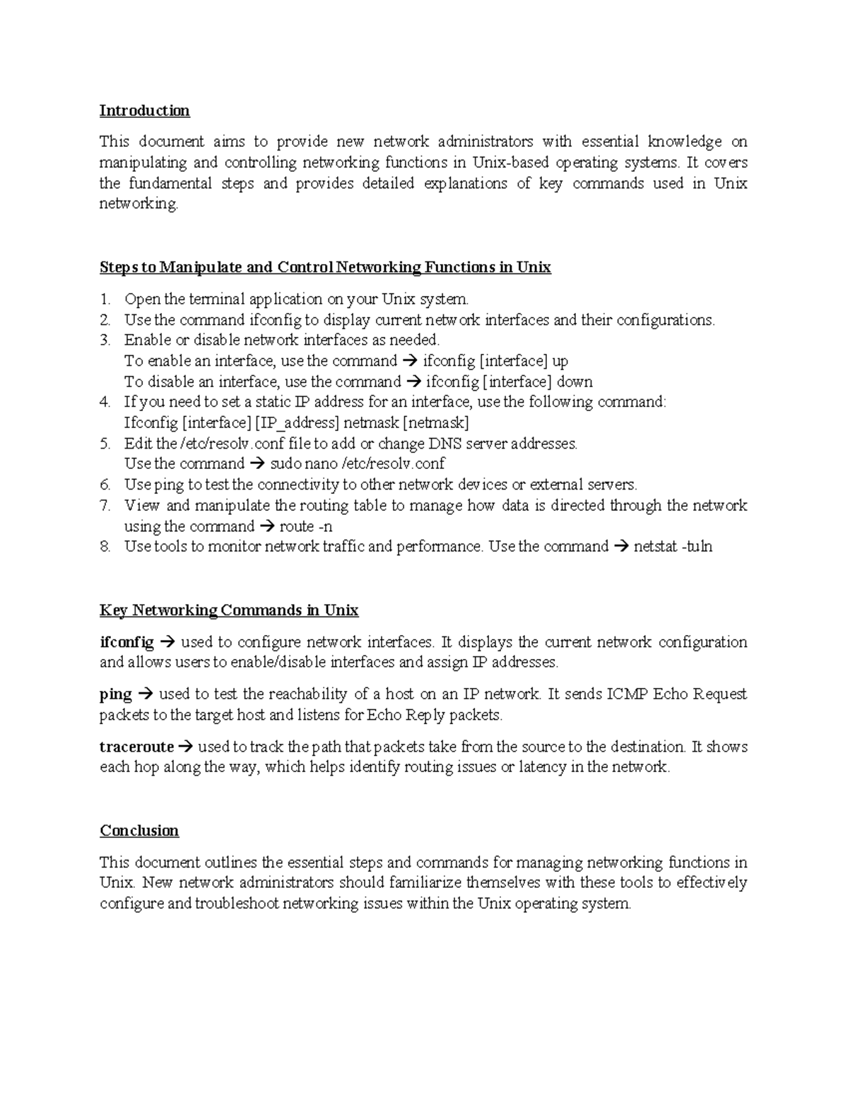 CS 3307 Week-7 Written Assignment - Introduction This document aims to ...