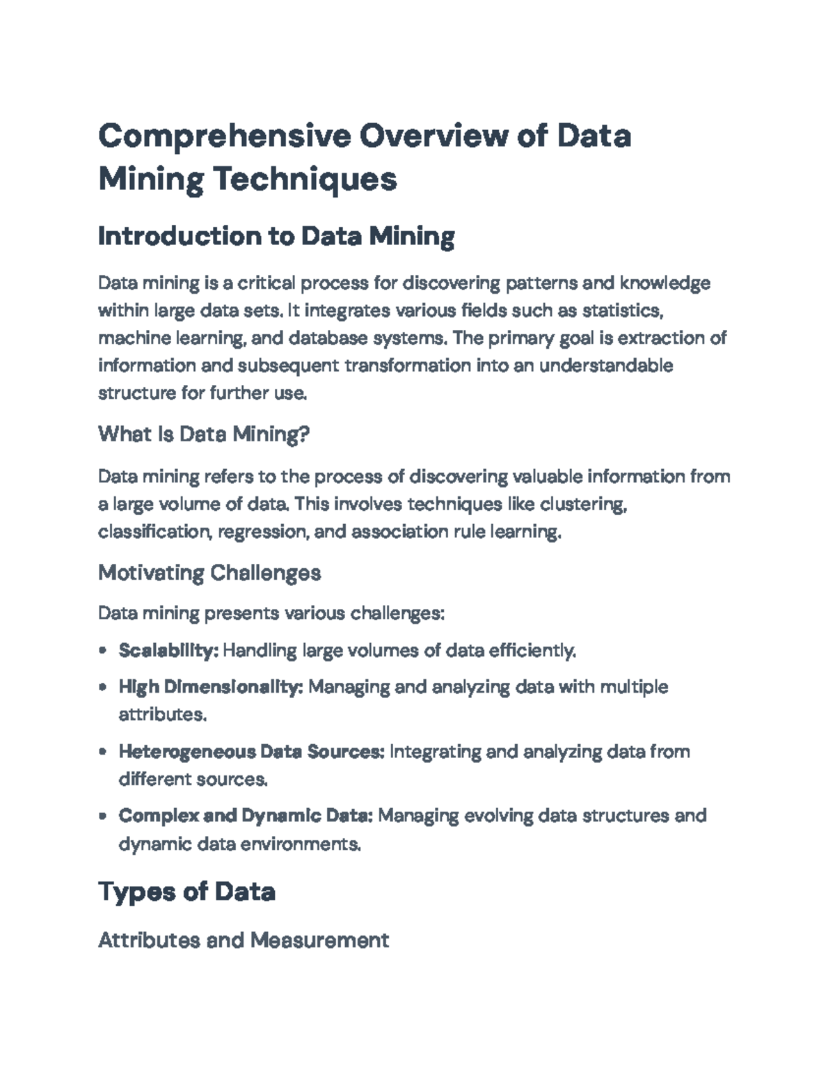 Comprehensive Overview of Data Mining Techniques and Challenges - Comprehensive Overview of Data ...