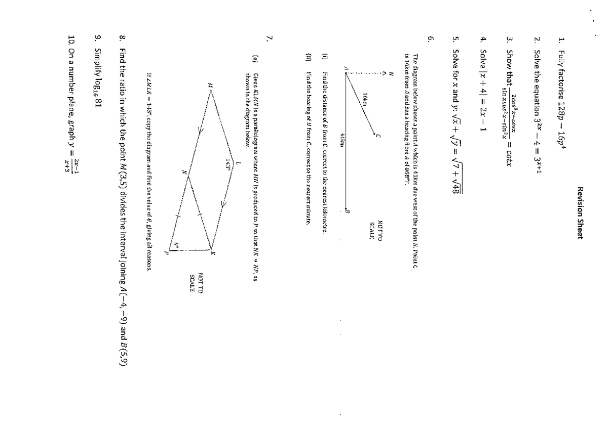 Term 1 Revision Sheet 1: Key Concepts and Review Notes - Studocu