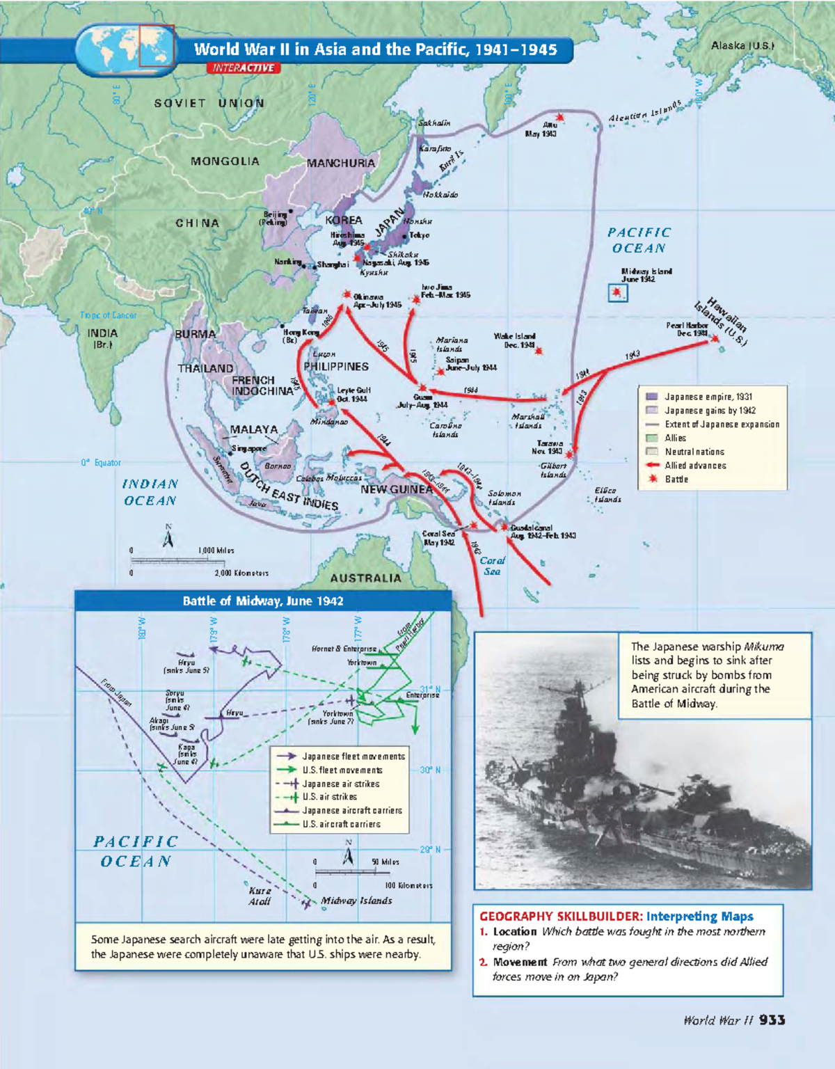 WWII Japan: Key Battles and Geography (HIST 101) - Studocu