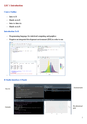 HP2100 quiz 1 cheat sheet on simple and multiple linear regression - Studocu