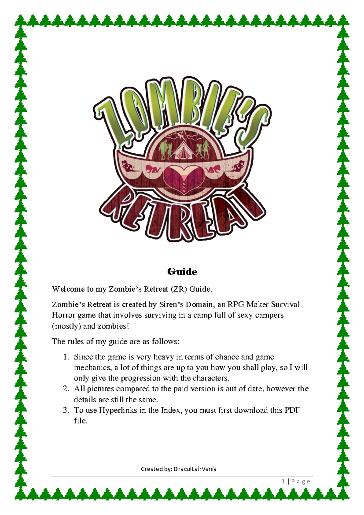 Zombie's Retreat (ZR) Comprehensive Survival Guide - Studocu