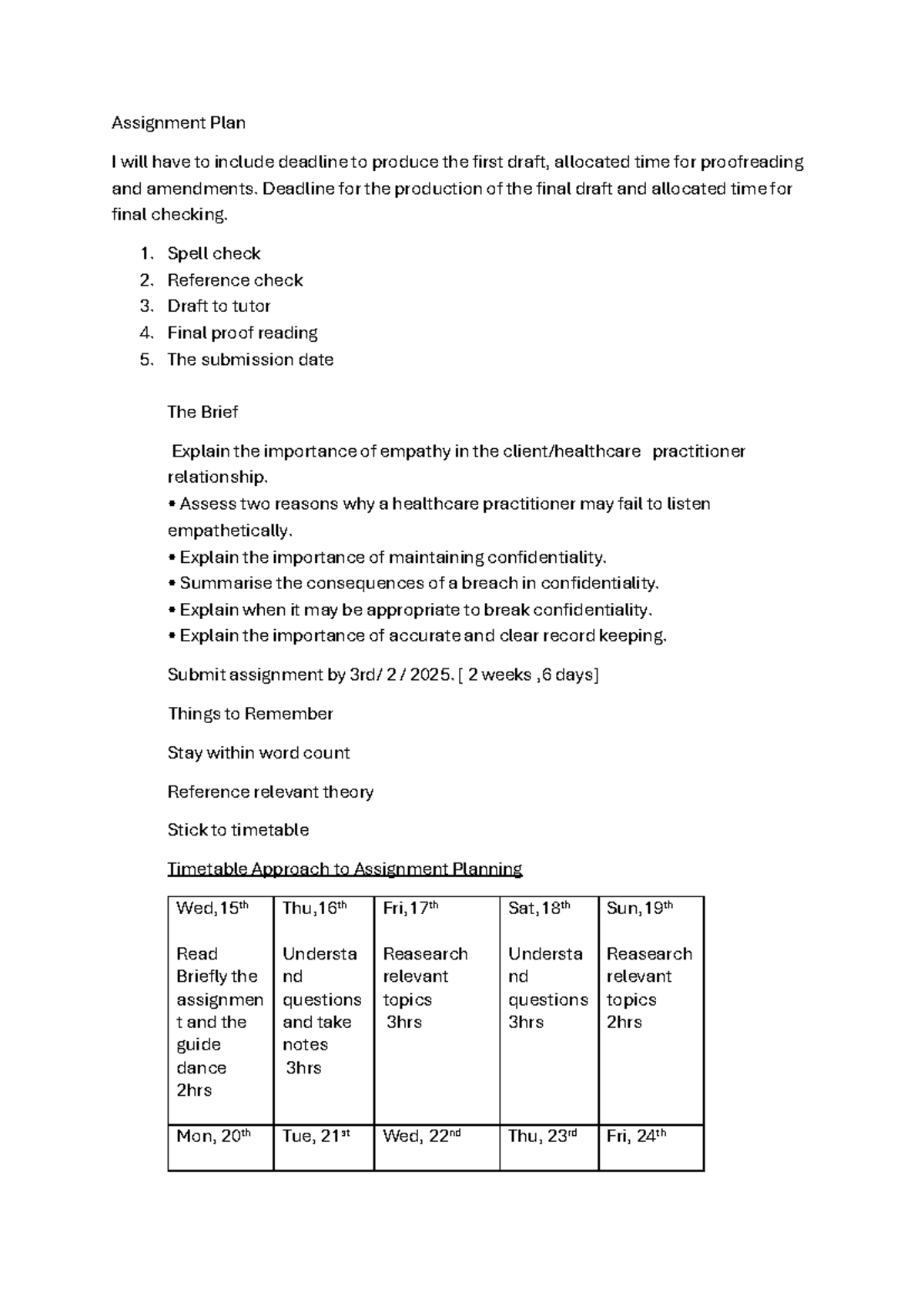 Document 2 851793 329 - passed - Assignment Plan I will have to include ...
