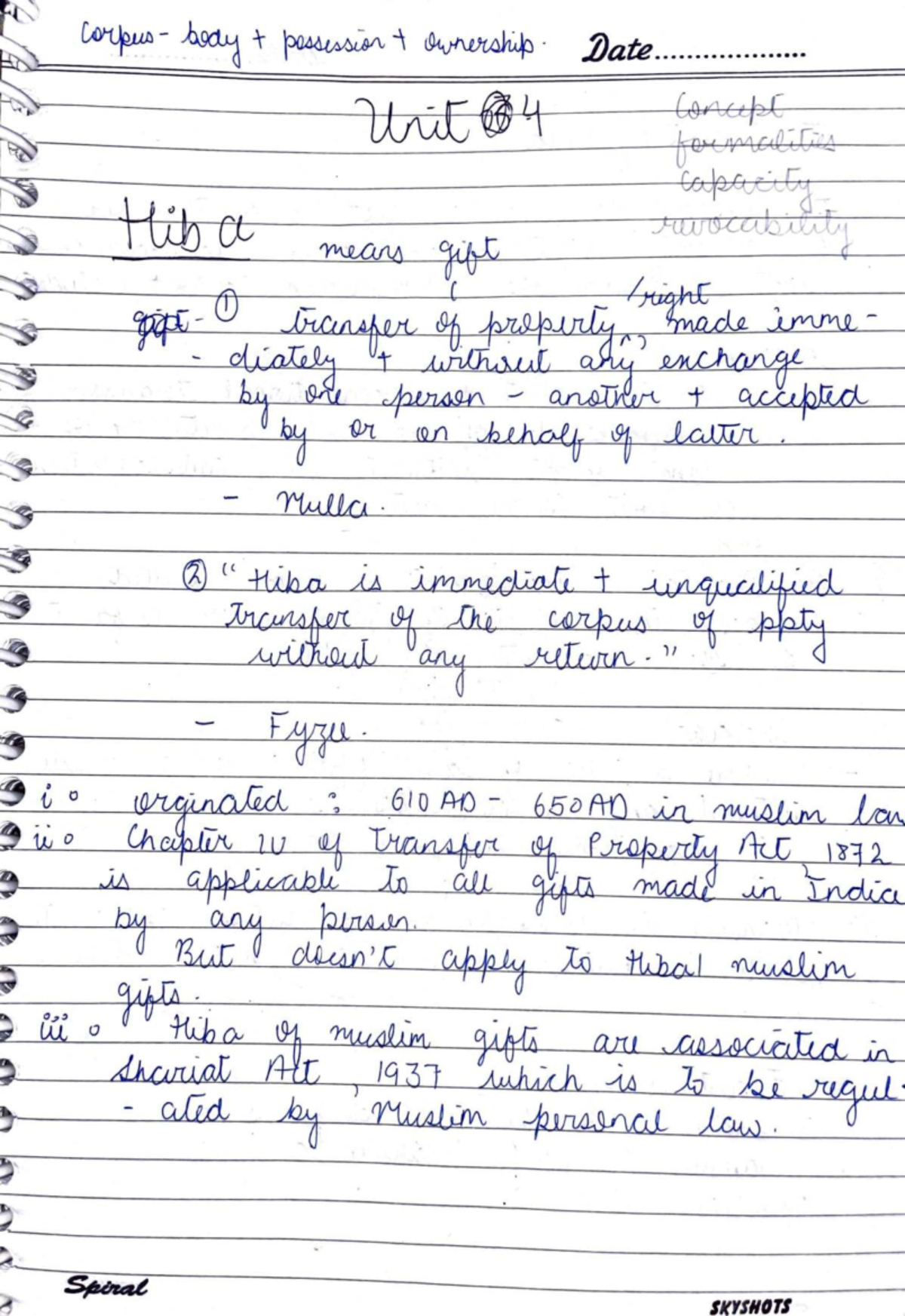 Family Law Unit 4 Study Notes and Key Concepts - Studocu