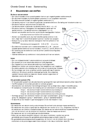 Samenvatting Chemie Overal 4 vwo: Zouten en Zoutoplossingen - Studeersnel