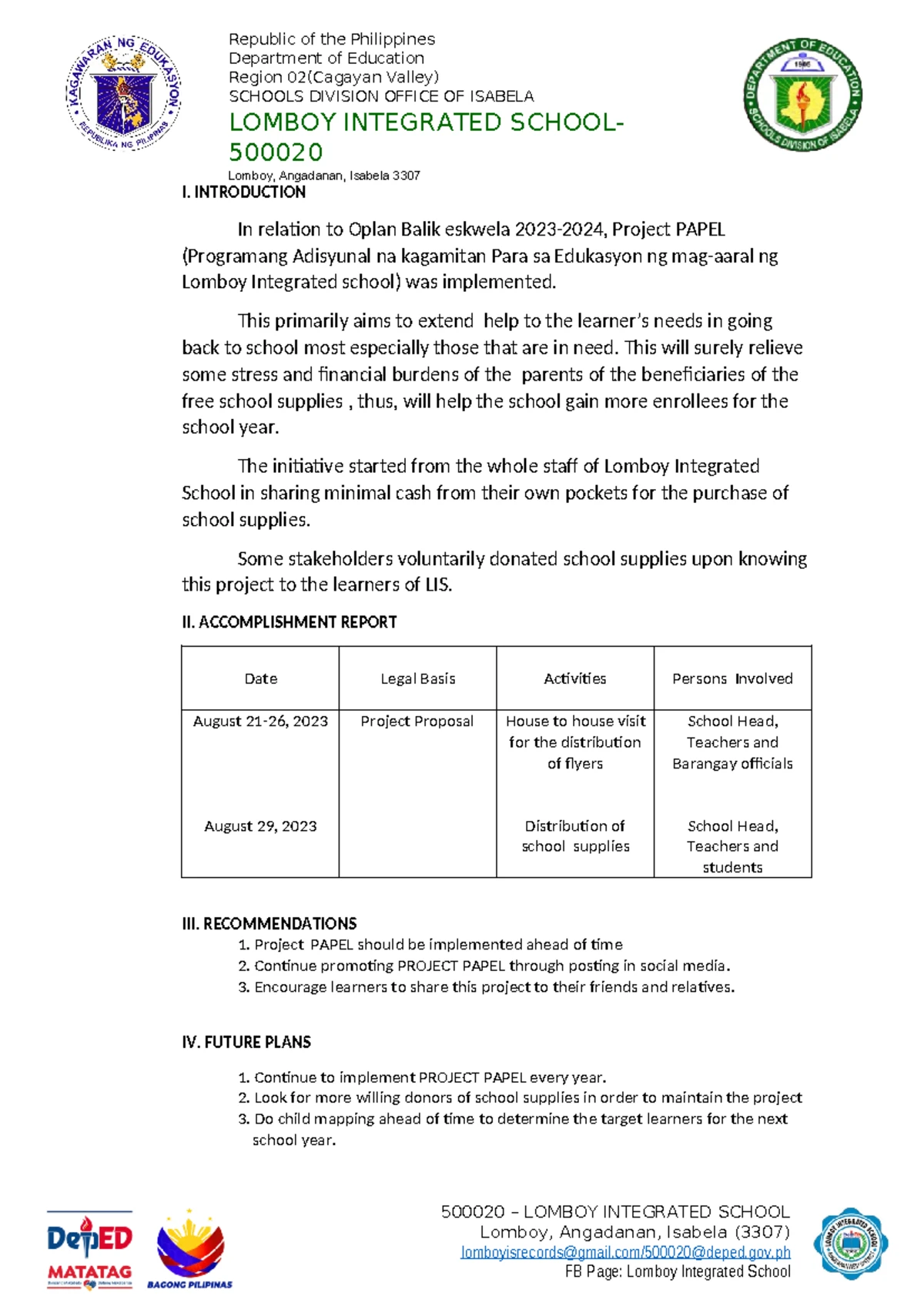 Narrative Report on On-the-Job Training INTECH 411 - OJT/SIT 1 - Studocu