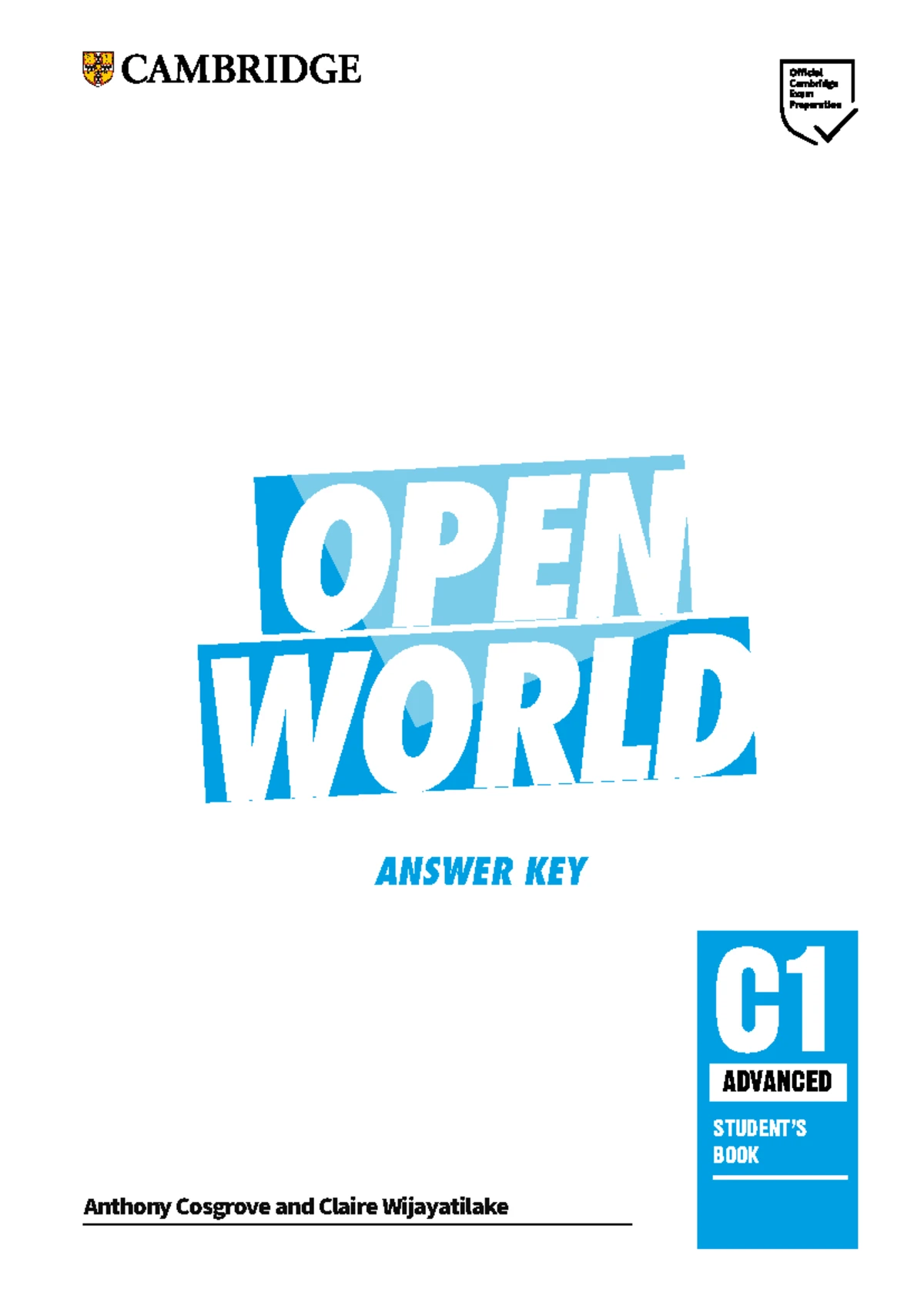 Open World Advanced Student's Book Answer Key - OPEN WORLD Anthony ...