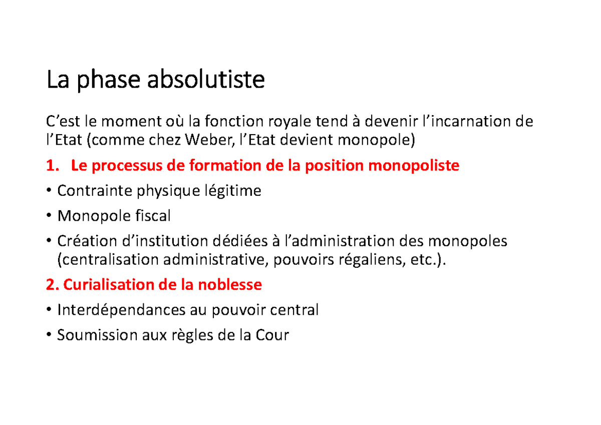 PPT. Intro SPO Séance 4: La Phase Absolutiste et ses Dynamiques ...