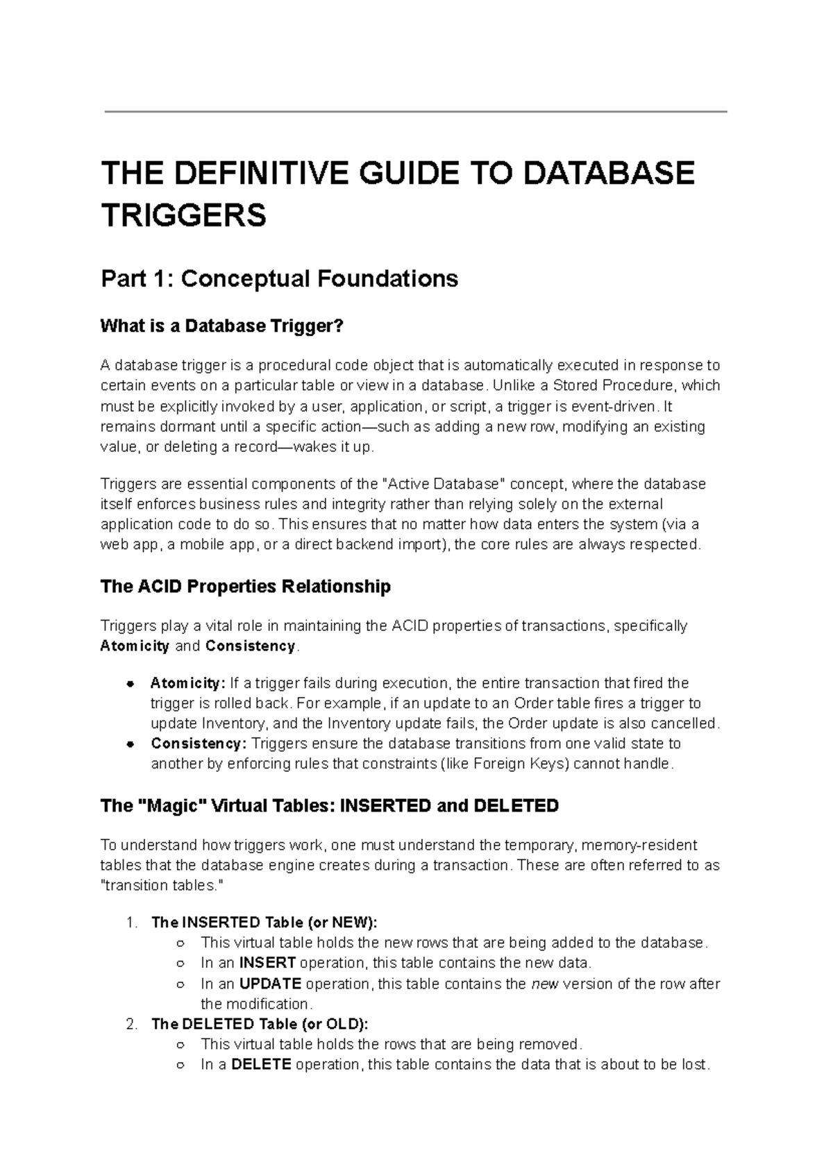 Database Triggers Explained: Concepts, Architecture & Best Practices ...