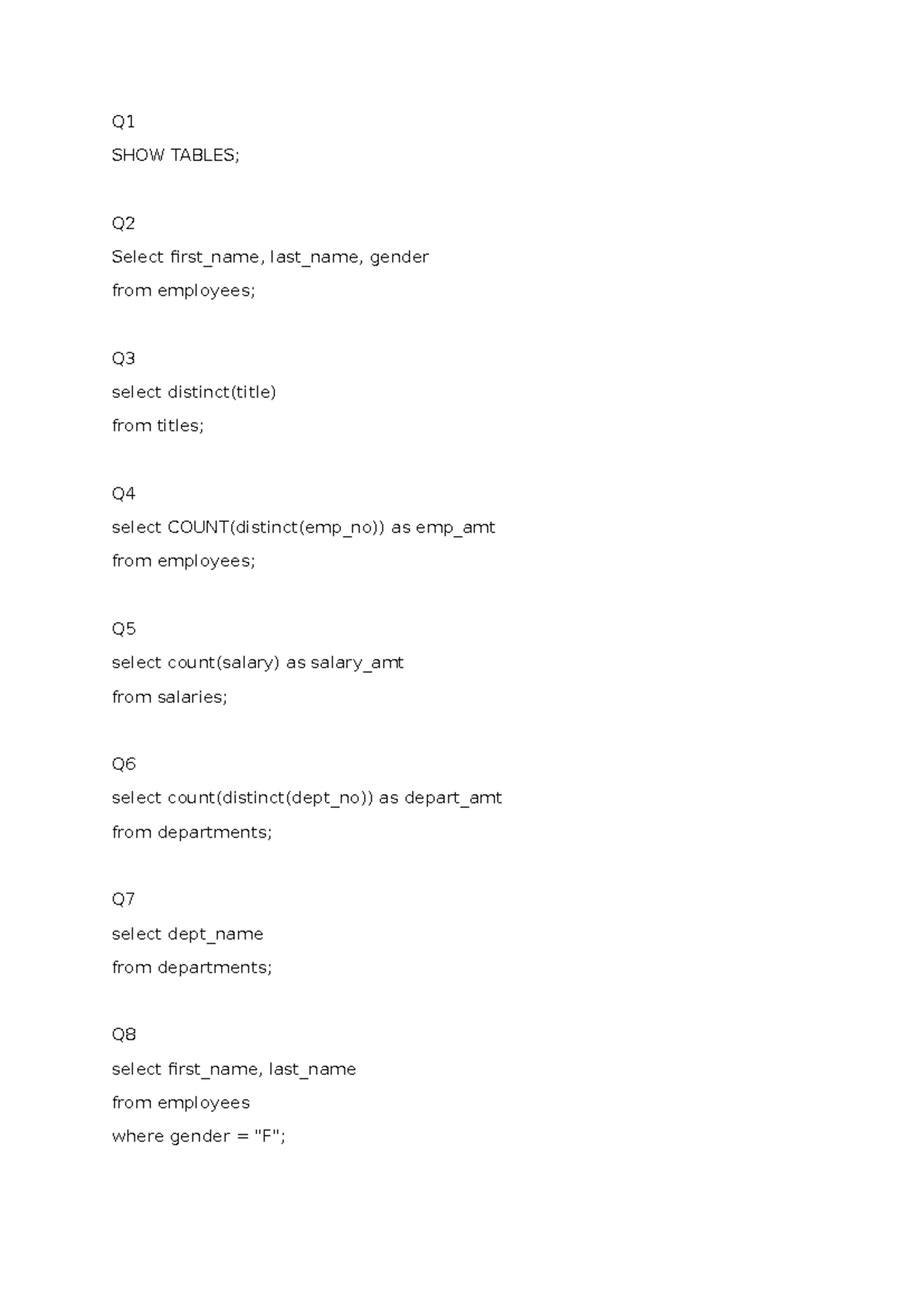 BC2402 Week 1 SQL Queries and Employee Data Analysis - Studocu