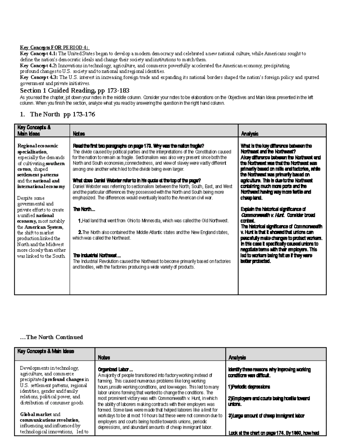 Amsco Ch 26 Reading Guide - The Early Cold War From the College Board ...