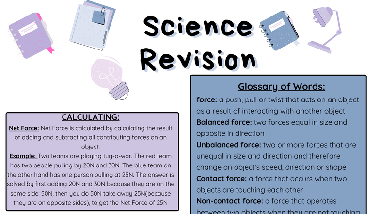 Science Year 10 Revision Notes: Forces and Calculations - Studocu