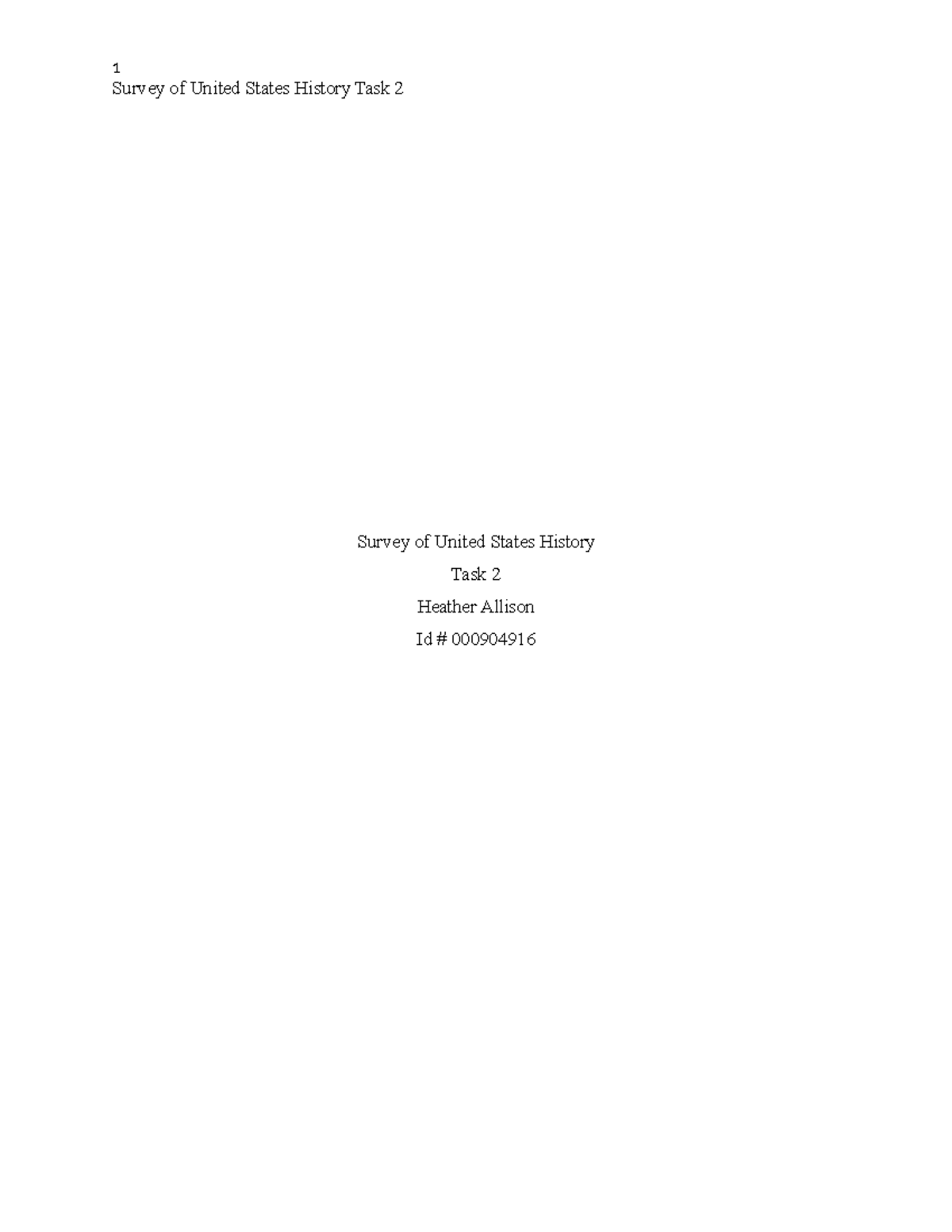 US History Survey Task 2: Partisan Politics & Civil War Prelude - Studocu