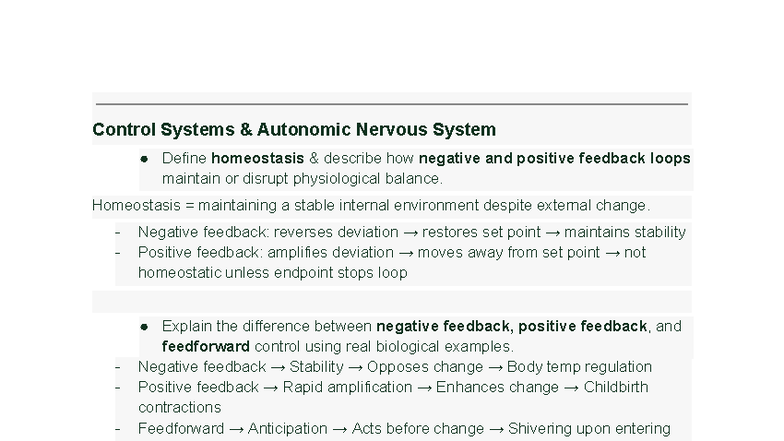 Bio E109 Midterm 2 Study Guide: Cardiac Physiology & Feedback Mechanisms - Studocu