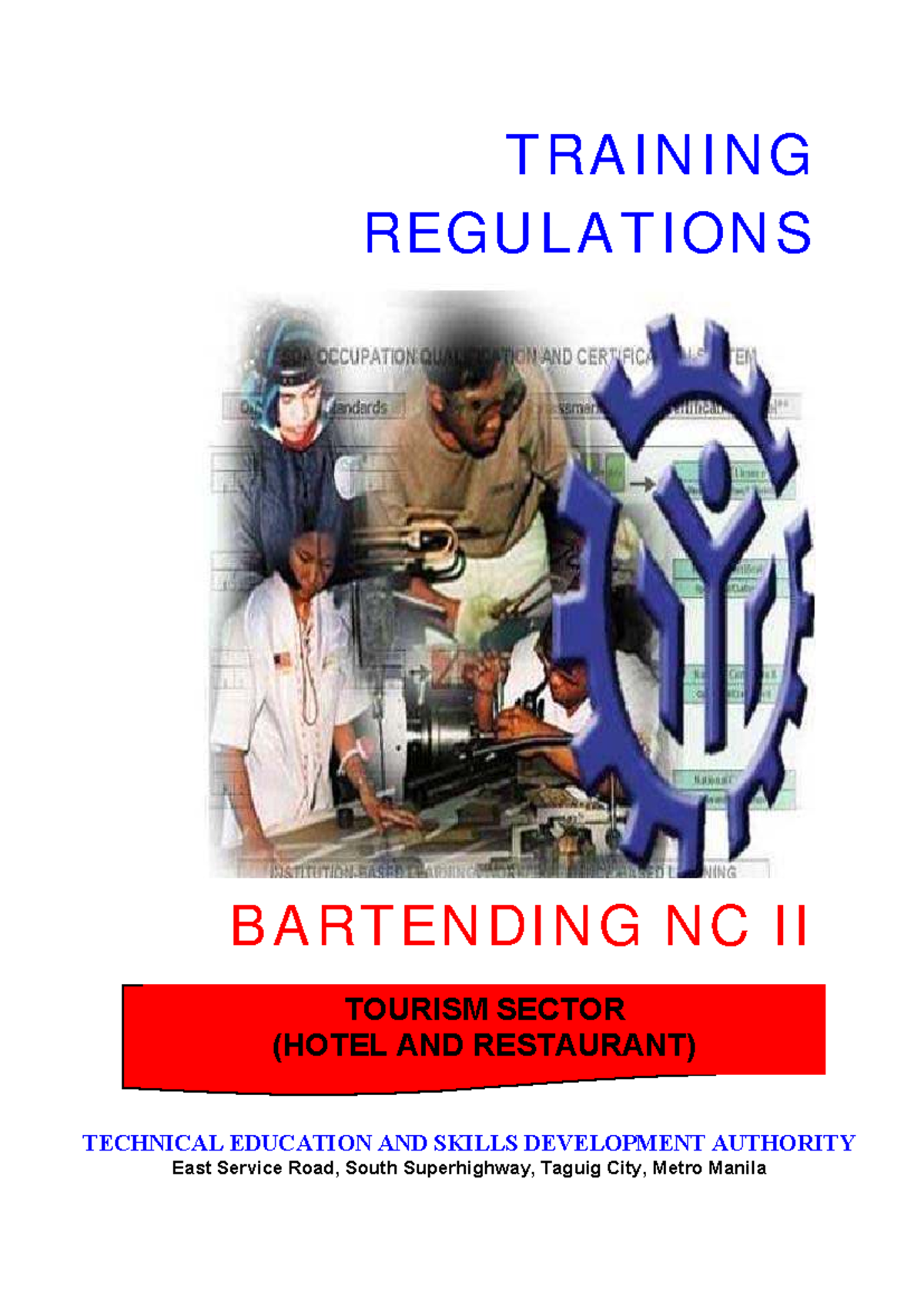 Bartending NC II Training Regulations Overview and Competency Standards ...