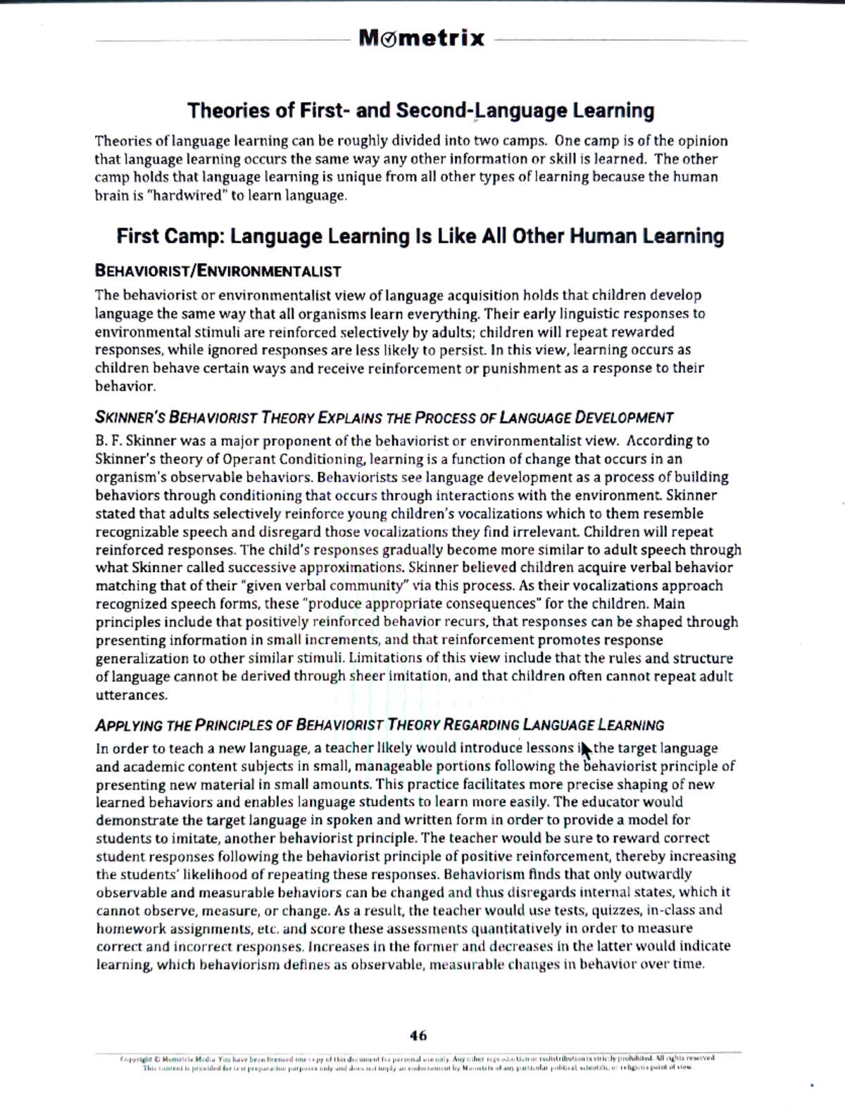 Chomsky's Theory of Language Development: Key Concepts and Approaches ...