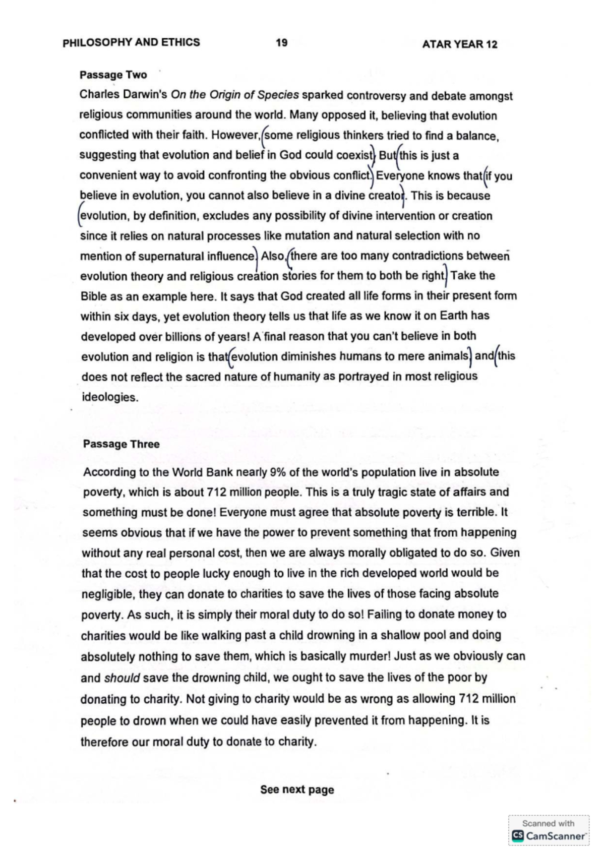PHILOSOPHY AND ETHICS 19 ATAR YEAR 12 Examining Evolution and Religion ...