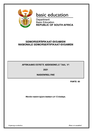 Afrikaans FAL P2 GR12 QP SEPT2023 Final - NASIONALE SENIORSERTIFIKAAT ...