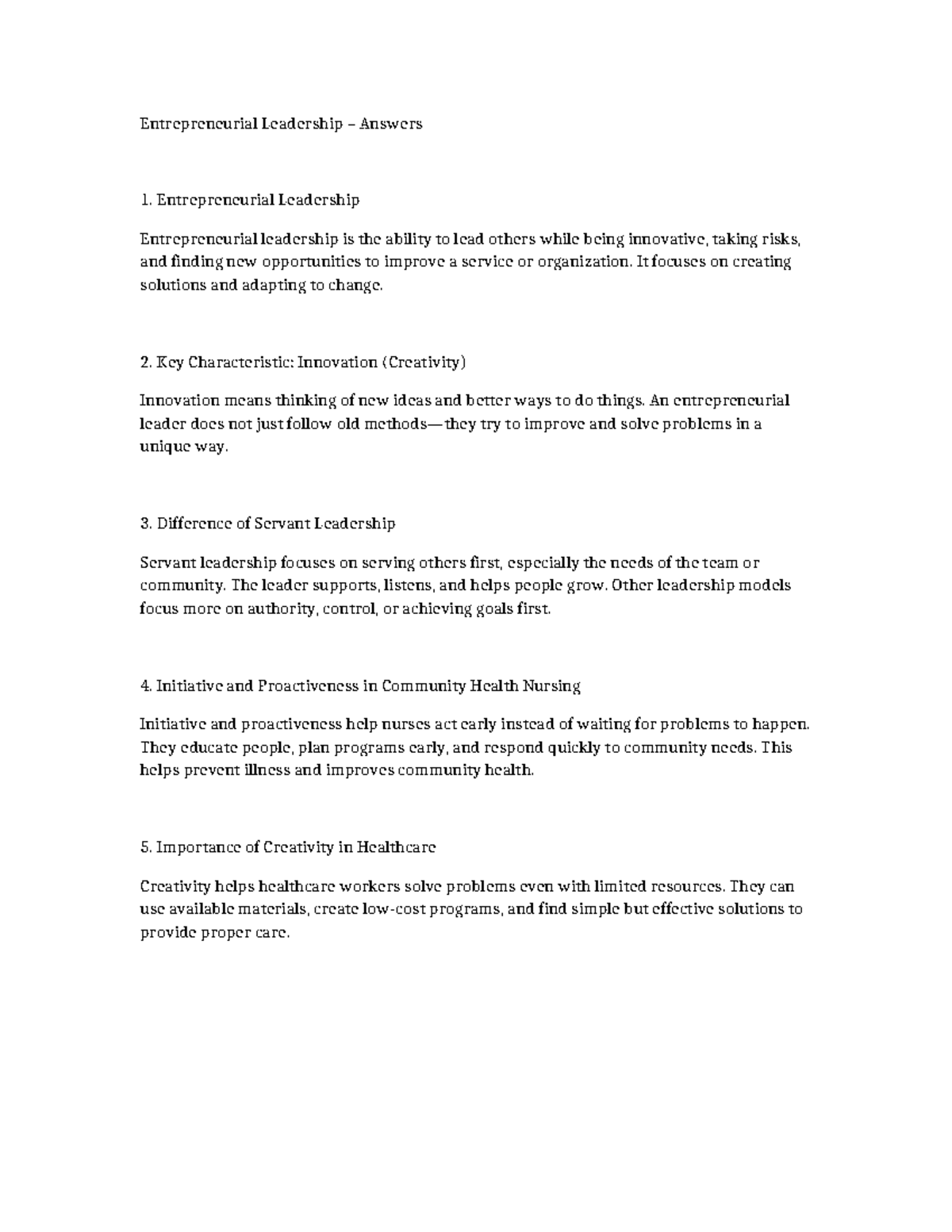 Entrepreneurial Leadership Insights: Key Concepts & Characteristics ...