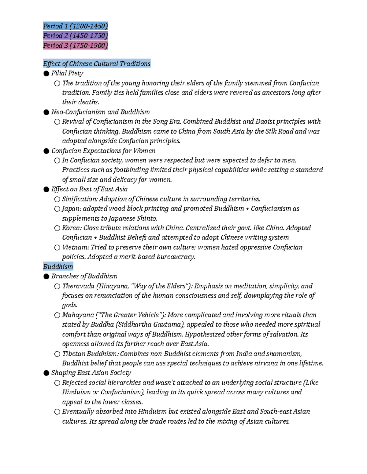 AP World History: Cultural Interactions and Developments (Study Guide ...