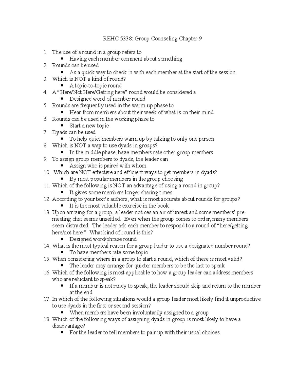 Chapter 6 – the working stage in a group – performing - Chapter 6 – the ...
