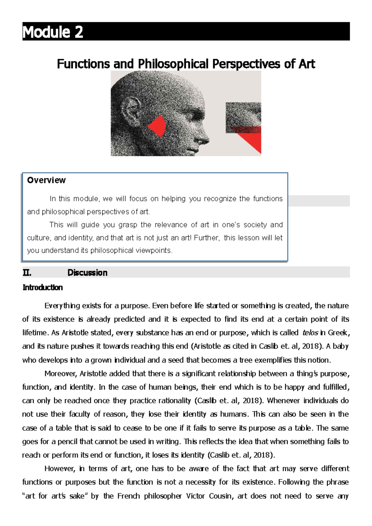 Module-2 Functions & Perspectives of Art: Insights & Concepts - Studocu