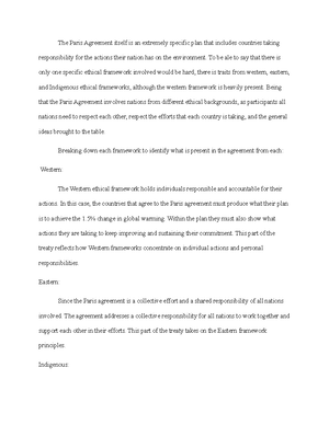 [Solved] Explain why you think global ethical frameworks are needed ...