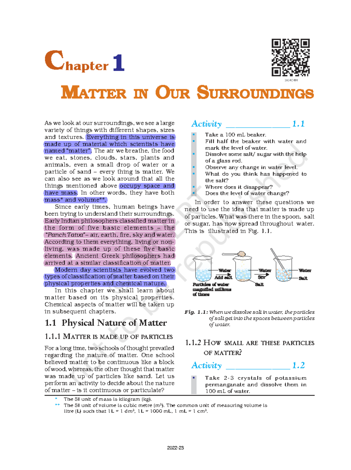 Chapter 1: PDF Notes on Physical Nature of Matter (SCI 101) - Studocu