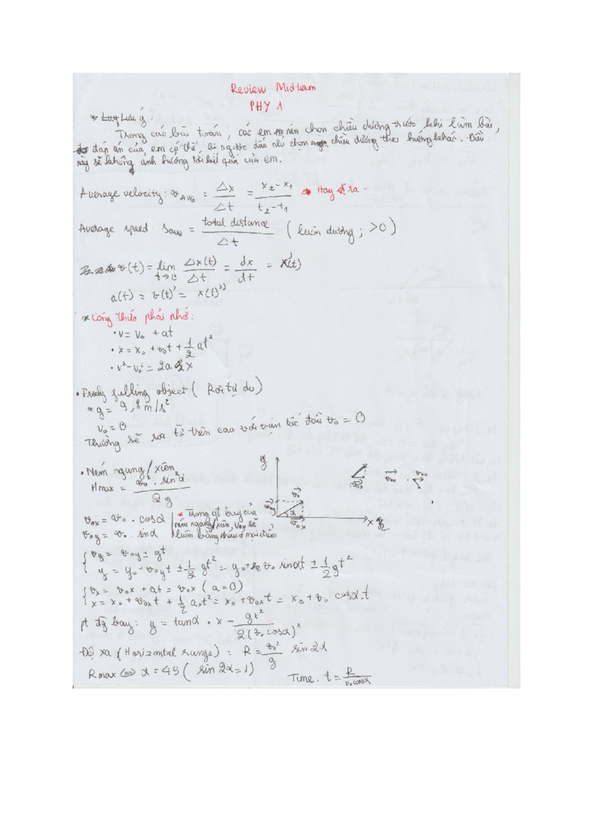 Review MID Physics 1 - Physics 1 - Studocu