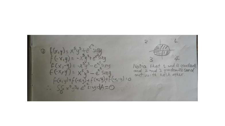 Mathematics Lecture Notes: Quadrants and Functions Analysis (MATH 251 ...