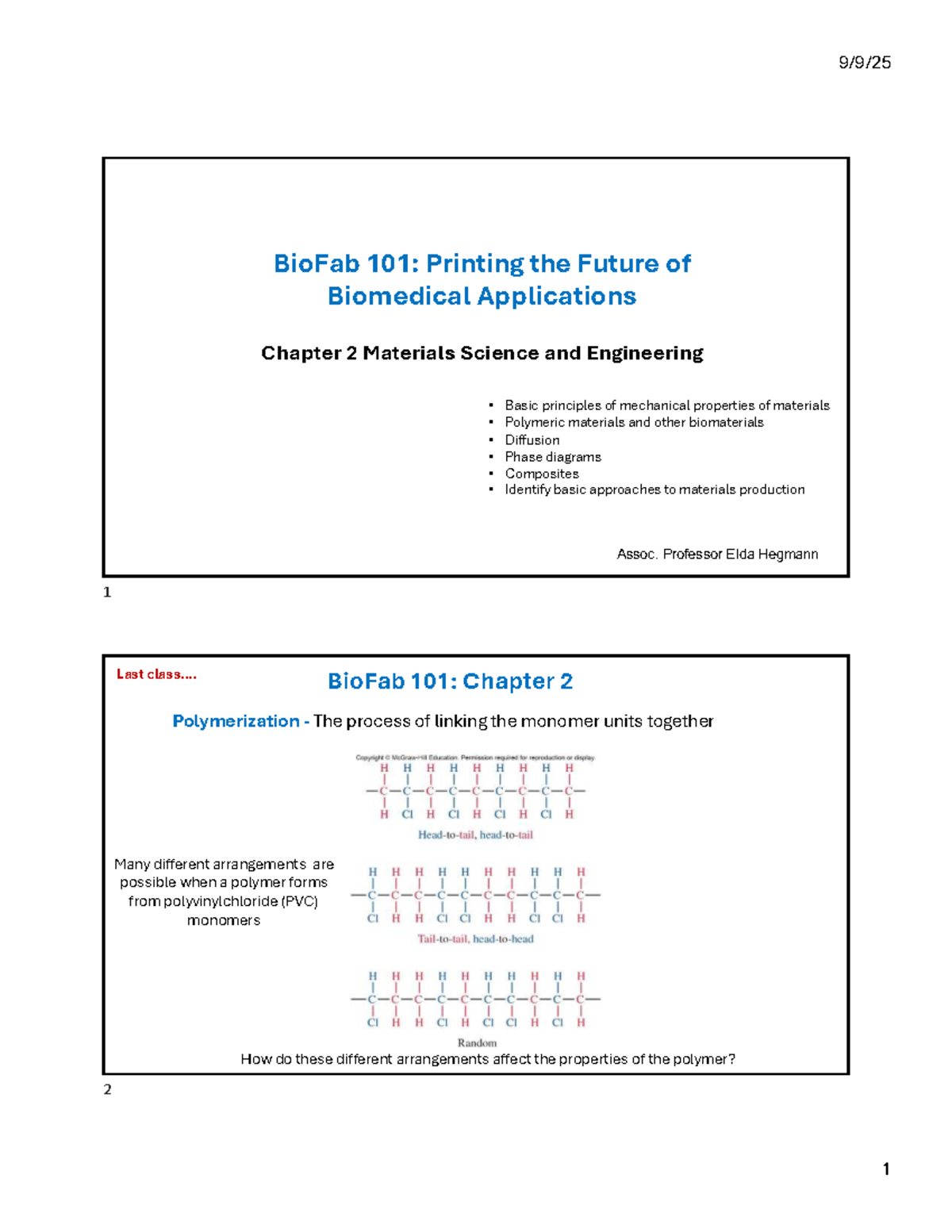 Biofab 101 Chapter 2 Natural Polymers In Biomedicine Studocu
