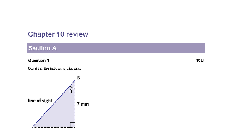 VCE General Mathematics Units 12 - Chapter 10 Review Answers - Studocu
