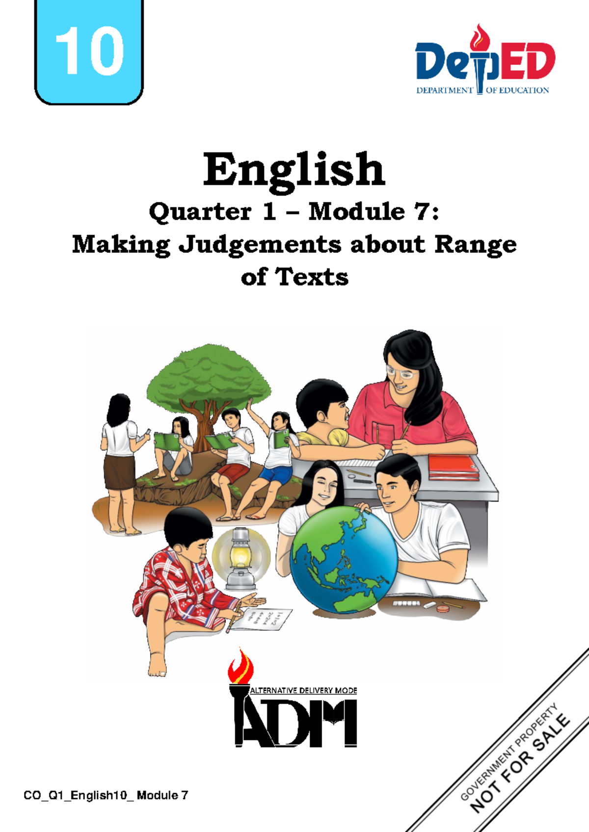 Eng10 Q1 M7: Making Judgments on Texts and Persuasive Writing - Studocu