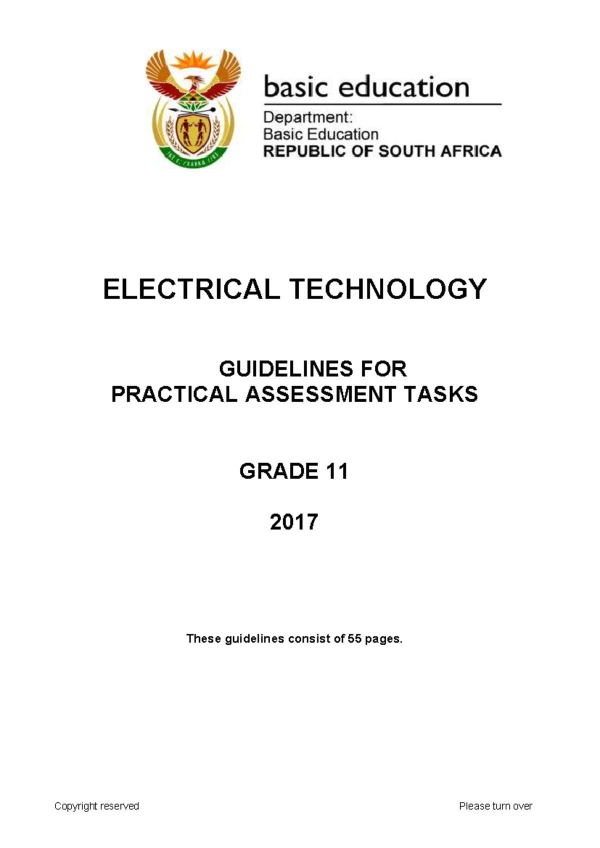 Electrical Technology Power Systems Grade 10 Revision material Term 3&4 ...