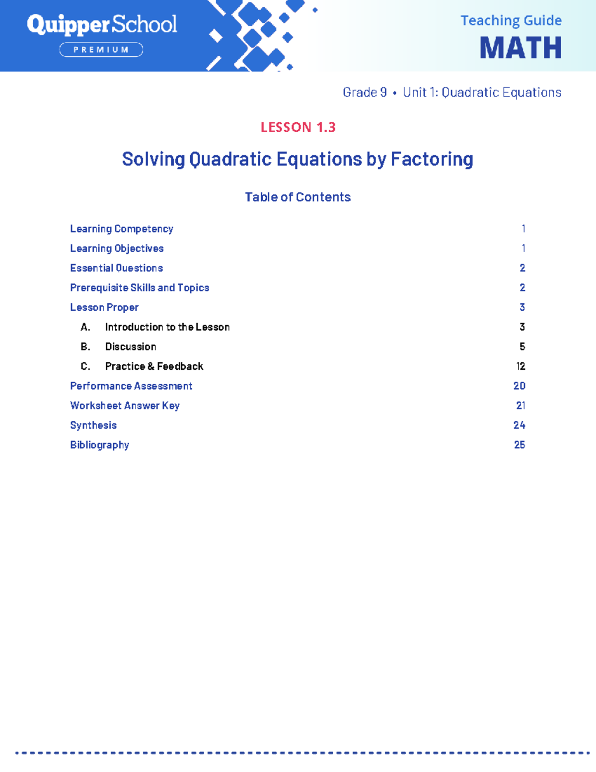 ME Math 9 Q1 0103 TG - module - \ Solving Quadratic Equations by ...