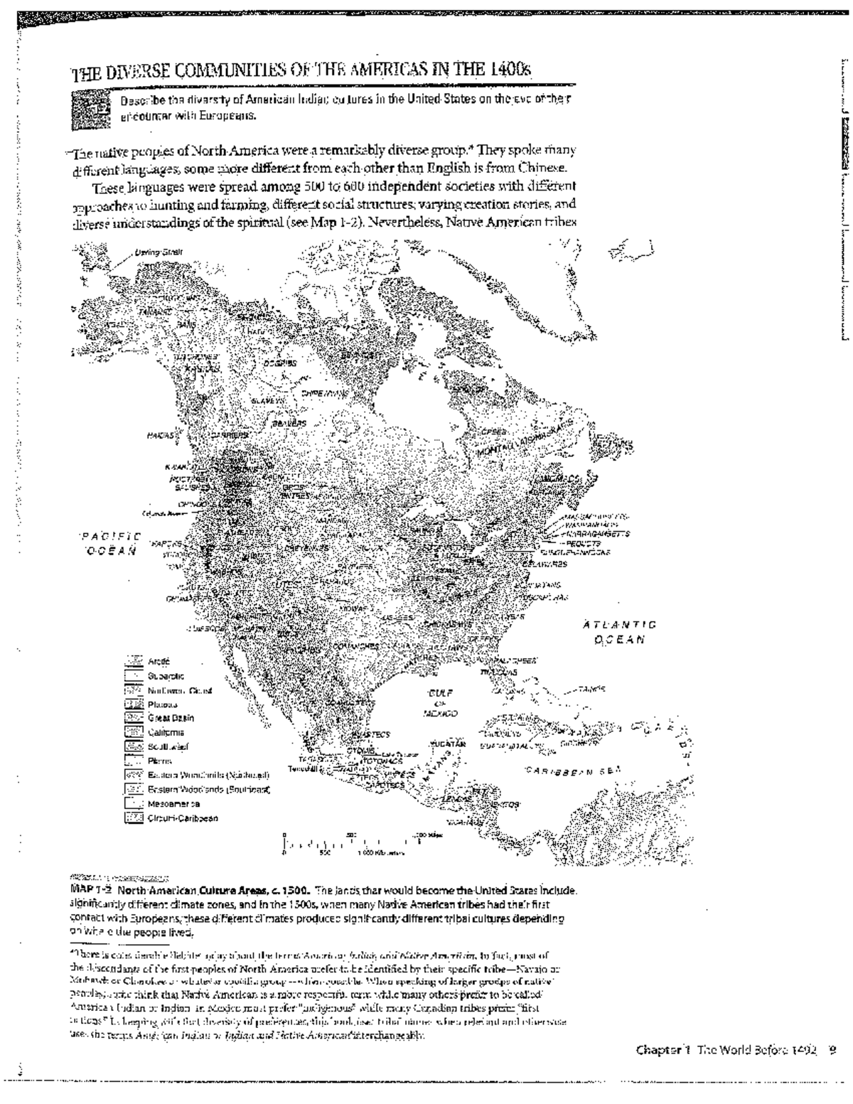 Diversity of American Indian Cultures Pre-1492: A Study (HIST 101 ...