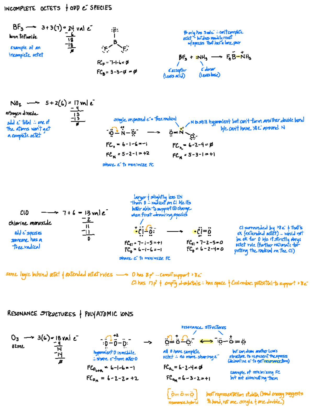 Lecture 15 - Chapter 6: Incomplete Octets & Resonance Structures - Studocu