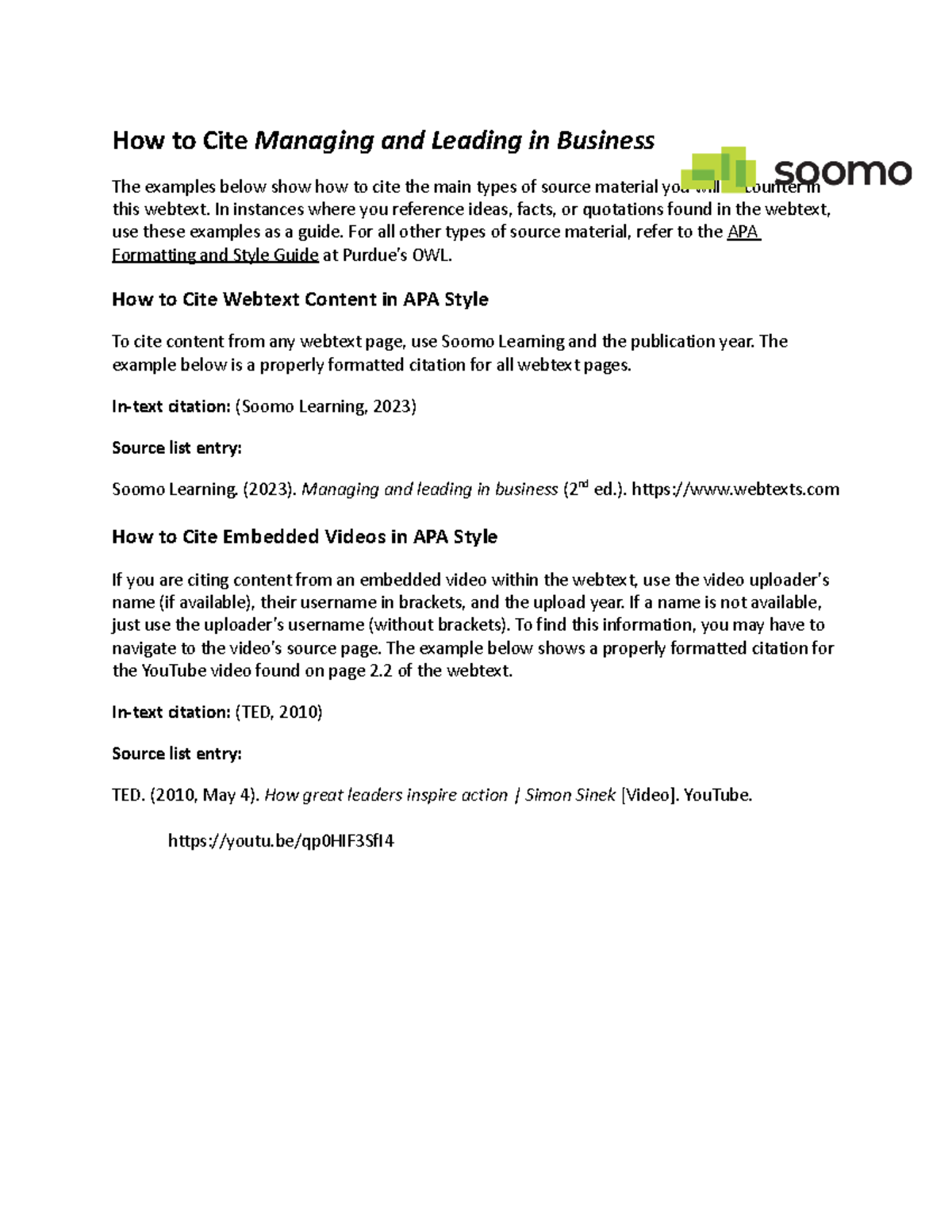 BUS210 2e V1 Citation Guide - How to Cite Managing and Leading in ...