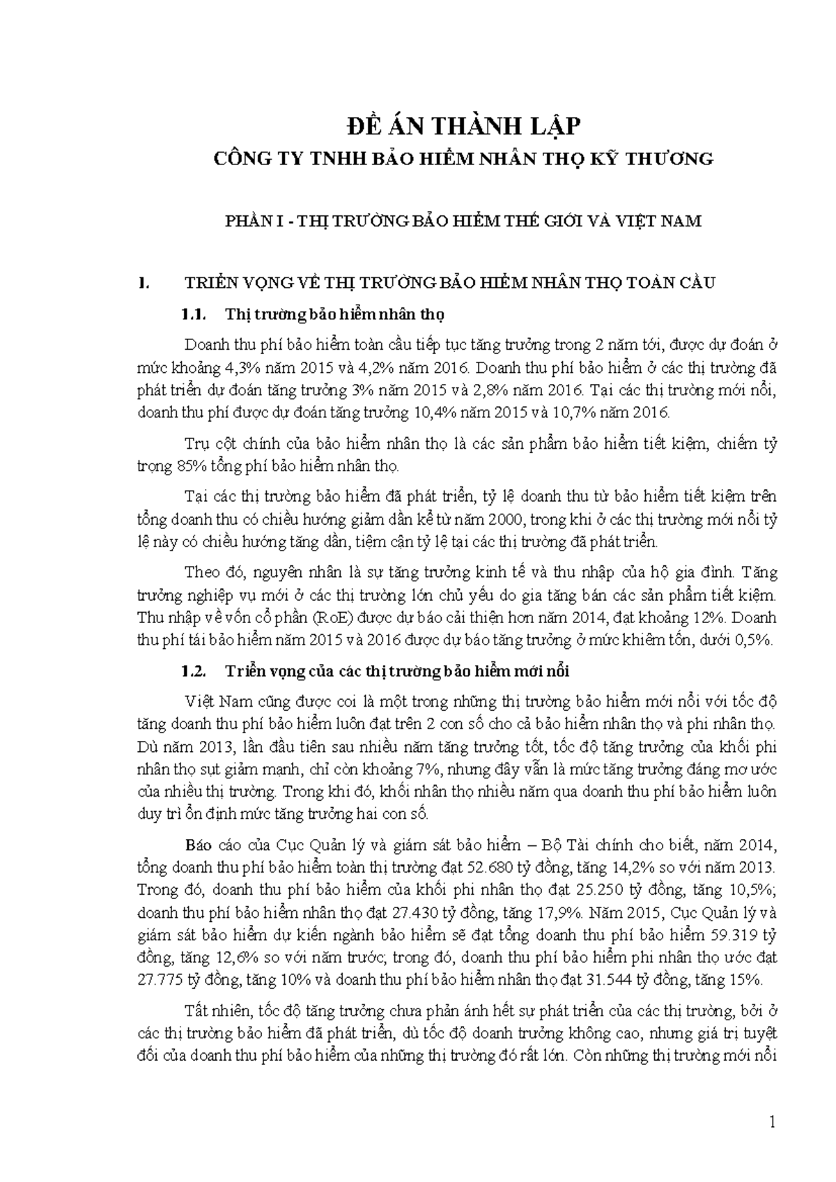 De an thanh lap Cong ty Bao hiem truc thuoc Techcombank b4e810d98c ...