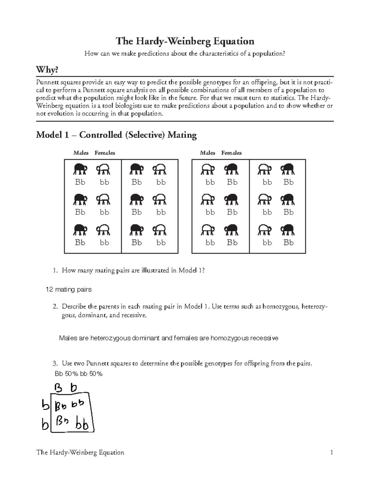 23 AP Biology: The Hardy-Weinberg Equation Overview and Applications ...