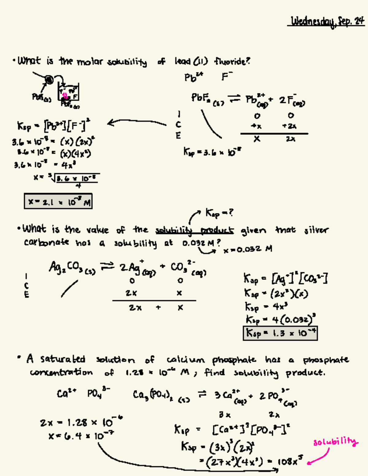 Molar Solubility and Ksp Calculations: Quiz 1 Insights - Studocu