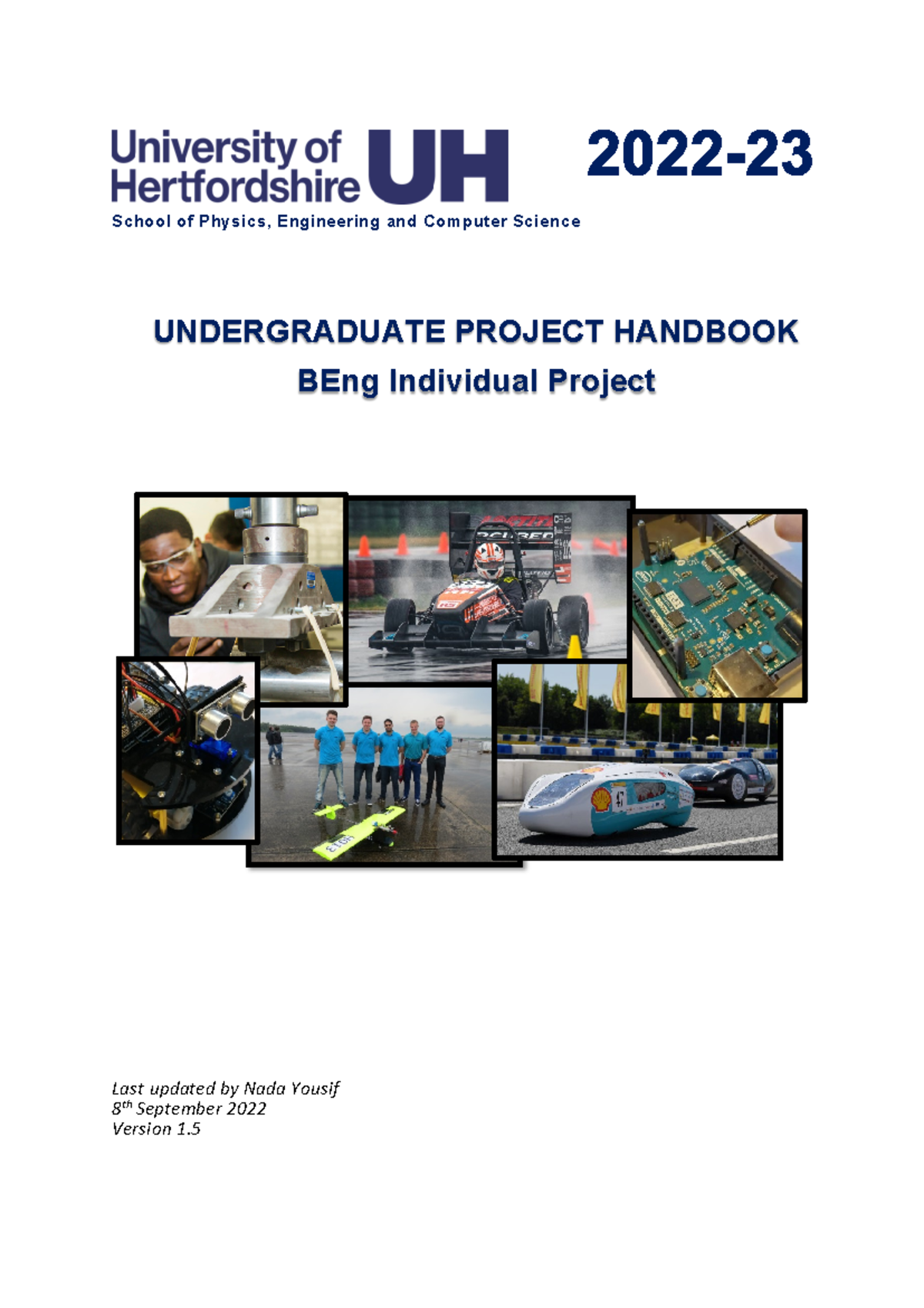 BEng Project Handbook 2022-23: Individual Project Guidelines - Studocu