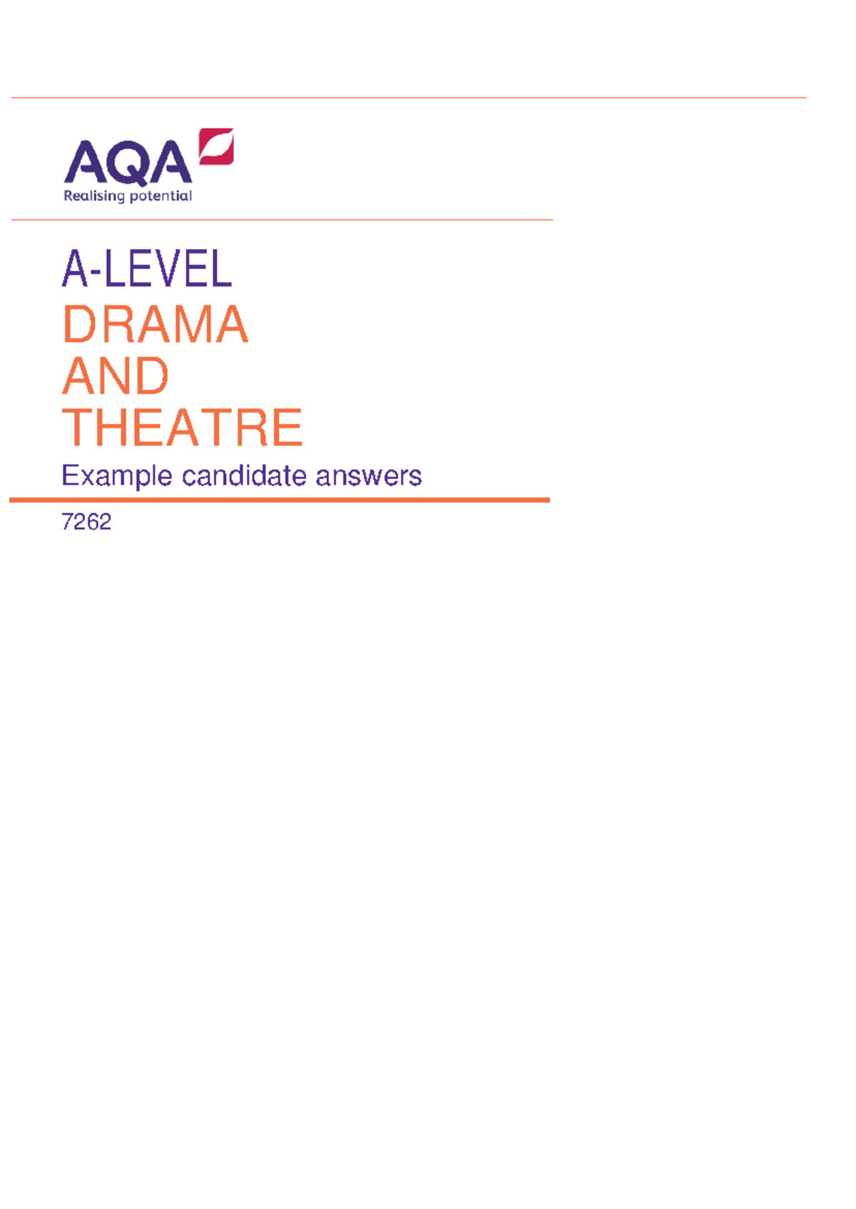 A-LEVEL Drama & Theatre: Candidate Responses for Antigone Analysis ...