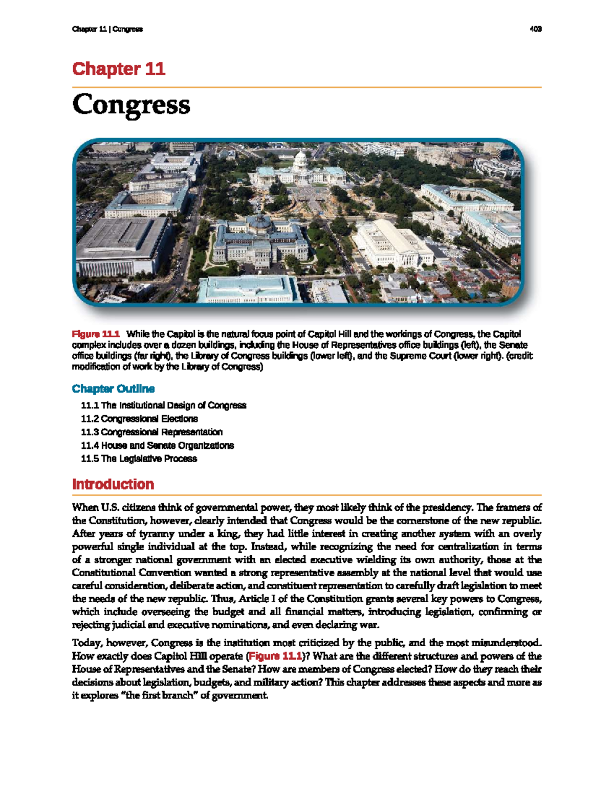 Chapter 11: Understanding Congress - American Government 403 - Studocu