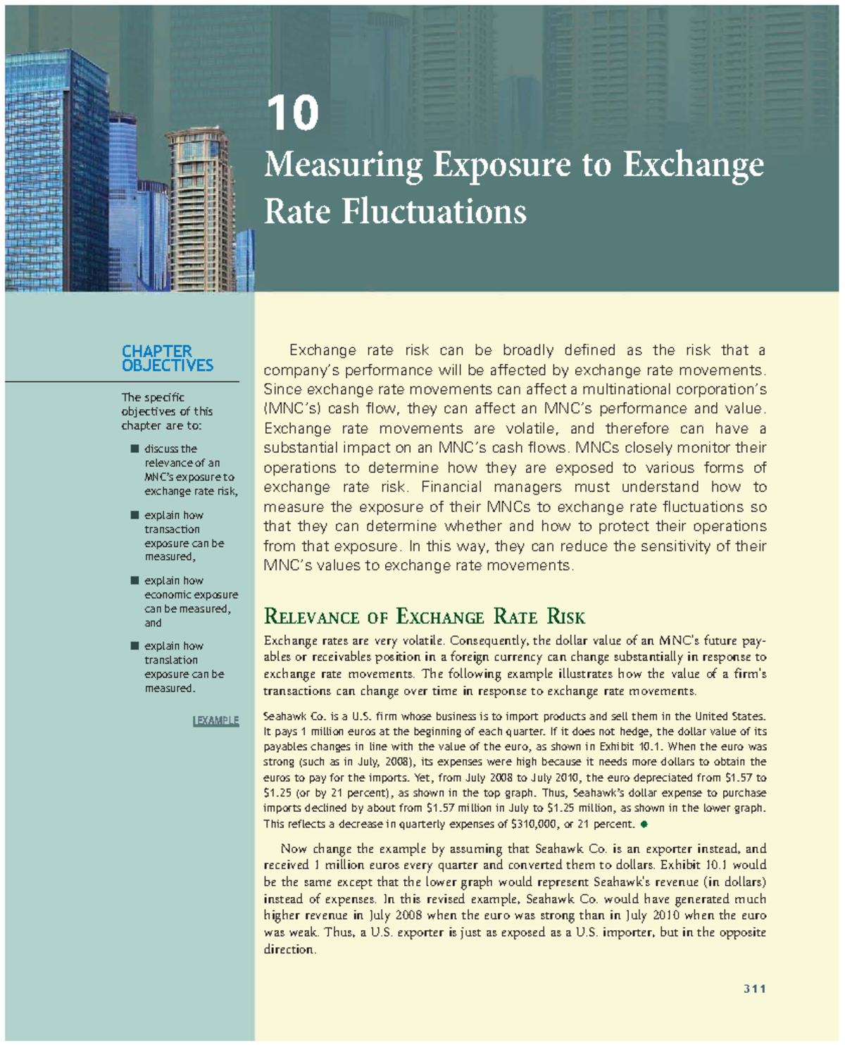 Chapter 10: Measuring Exposure to Exchange Rate Fluctuations in ...