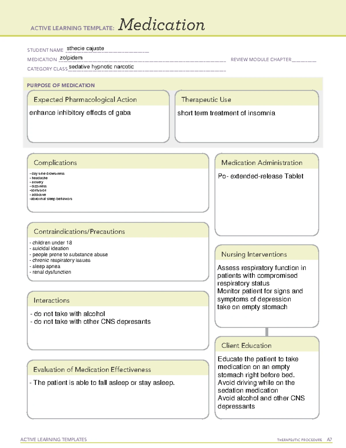 ATI Substance Abuse System Disorder: Active Learning Template - Studocu