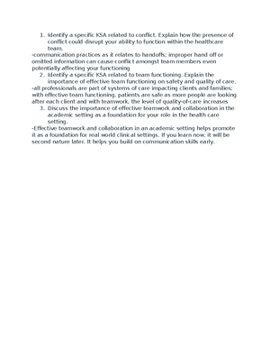 Client Education (ATI) - Client Education A nurse is orienting a newly ...