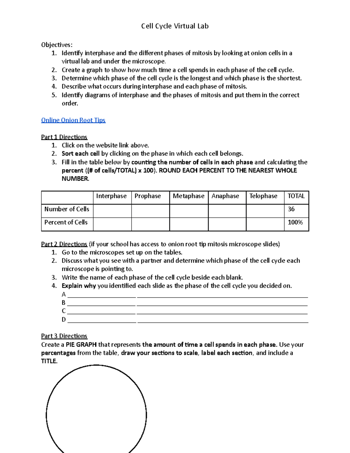 Cell+Cycle+Virtual+Lab - Cell Cycle Virtual Lab Objectives: 1. Identify interphase and the ...